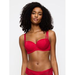 Triumph B&uuml;gel-BH "Palina Moonlight Kiss" in Rot - 50% | Gr&ouml;&szlig;e 85E | Damen-bhs