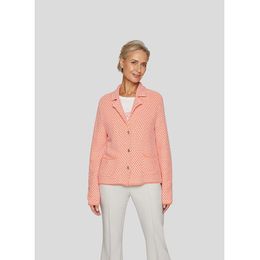 Rabe Cardigan in Orange/ Wei&szlig; - 64% | Gr&ouml;&szlig;e 40 | Damen-pullover-cardigans