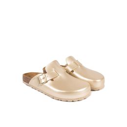 BABUNKERS Family Pantoletten in Gold - 69% | Gr&ouml;&szlig;e 39 | Damen-pantoletten
