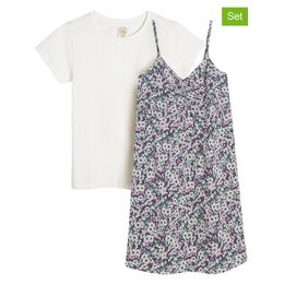COOL CLUB 2tlg. Outfit in Wei&szlig;/ Dunkelblau - 16% | Gr&ouml;&szlig;e 134 | Kinder-oberteile
