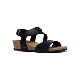 BACKSUN Keilsandaletten "Lamezia" in Schwarz - 53% | Gr&ouml;&szlig;e 40 | Damen-sandalen