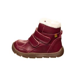 El Naturalista Barfu&szlig; Leder-Winterboots in Dunkelrot - 49% | Gr&ouml;&szlig;e 32 | Kinderstiefel
