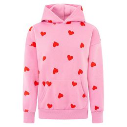 Zwillingsherz Hoodie "Herzchen" in Rosa - 56% | Gr&ouml;&szlig;e M | Damen-sweatshirts-jacken