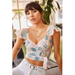 Olalook Bluse in Creme/ Bunt - 58% | Gr&ouml;&szlig;e M | Damen-blusen