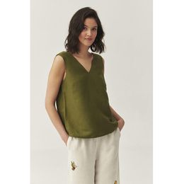 TATUUM Bluse in Khaki - 45% | Gr&ouml;&szlig;e 44 | Damen-blusen