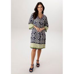 Aniston Kleid in Dunkelblau/ Gr&uuml;n - 58% | Gr&ouml;&szlig;e 40 | Damen-kleider
