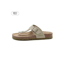 teegu Zehentrenner in Khaki - 38% | Gr&ouml;&szlig;e 41 | Damen-sandalen