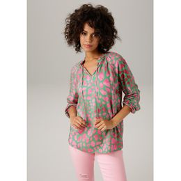Aniston Bluse in Mint/ Pink - 56% | Gr&ouml;&szlig;e 44 | Damen-blusen