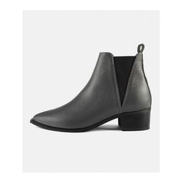 loft37 Leder-Chelsea-Boots "Northern Star" in Grau - 65% | Gr&ouml;&szlig;e 38 | Stiefeletten