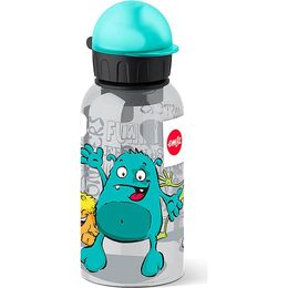 Emsa Trinkflasche "Kids Tritan" in Grau/ T&uuml;rkis - 400 ml - 13% | Kinder-austruestung-accessoires