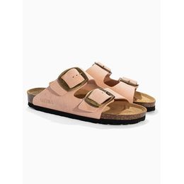BAYTON Leder-Pantoletten "Alicante" in Lachs - 50% | Gr&ouml;&szlig;e 39 | Damen-pantoletten