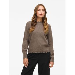 Vila Pullover "Vinikolina" in Braun - 14% | Gr&ouml;&szlig;e M | Damen-pullover-cardigans