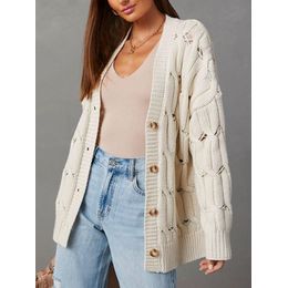 Milan Kiss Cardigan in Creme - 63% | Gr&ouml;&szlig;e XL | Damen-pullover-cardigans
