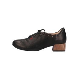 Think! Leder-Schn&uuml;rschuhe in Schwarz - 84% | Gr&ouml;&szlig;e 38,5 | Pumps