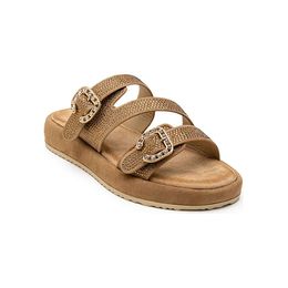 Foreverfolie Pantoletten in Camel - 57% | Gr&ouml;&szlig;e 39 | Damen-pantoletten