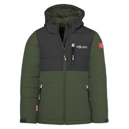 Trollkids Ski-/ Snowboardjacke "Hemsedal" in Khaki - 43% | Gr&ouml;&szlig;e 164 | Kinder-outdoor-jacken