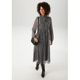 Aniston Kleid in Grau/ Schwarz - 50% | Gr&ouml;&szlig;e 44 | Damen-kleider