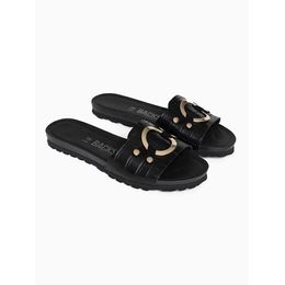 BACKSUN Pantoletten "Trama" in Schwarz - 52% | Gr&ouml;&szlig;e 38 | Damen-pantoletten