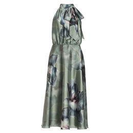 Swing Kleid in Gr&uuml;n/ Bunt - 65% | Gr&ouml;&szlig;e 42 | Damen-kleider