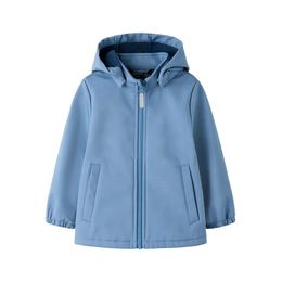 name it Softshelljacke "Palf" in Blau - 50% | Gr&ouml;&szlig;e 104 | Kinder-outdoor-jacken