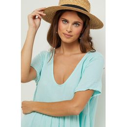 Lin Passion Kleid in T&uuml;rkis - 66% | Gr&ouml;&szlig;e 40/42 | Damen-kleider