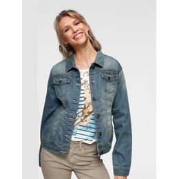 Aniston Jeansjacke in Blau - 48% | Gr&ouml;&szlig;e 44 | Damenjacken