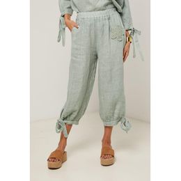 Le Monde du Lin Leinen-Hose in Mint - 68% | Gr&ouml;&szlig;e 36/38 | Damenhosen