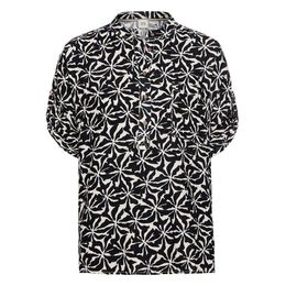 Camel Active Bluse in Schwarz/ Wei&szlig; - 72% | Gr&ouml;&szlig;e S | Damen-blusen