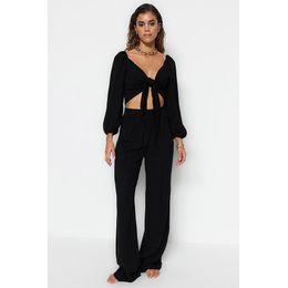 Trendyol 2tlg. Outfit in Schwarz - 66% | Gr&ouml;&szlig;e 38 | Damen-blusen
