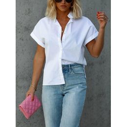 Milan Kiss Hemd in Wei&szlig; - 57% | Gr&ouml;&szlig;e XL | Damen-blusen