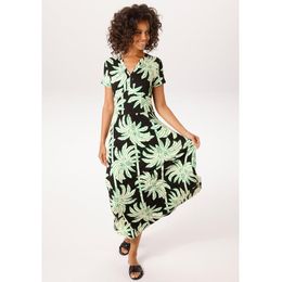 Aniston Kleid in Schwarz/ Gr&uuml;n - 58% | Gr&ouml;&szlig;e 44 | Damen-kleider