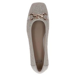 Caprice Leder-Ballerinas in Creme - 33% | Gr&ouml;&szlig;e 36 | Damen-ballerinas