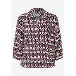 More & More More & More Bluse in Rot/ Dunkelblau/ Wei&szlig; - 74% | Gr&ouml;&szlig;e 46 | Damen-blusen