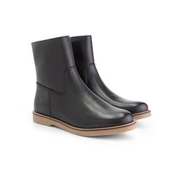 TRAVELIN' Leder-Boots "Beziers" in Schwarz - 53% | Gr&ouml;&szlig;e 37 | Damen-stiefel