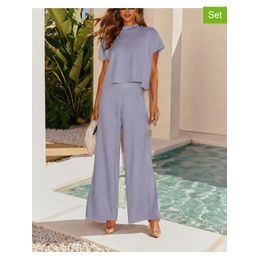 Milan Kiss 2tlg. Outfit in Blaugrau - 59% | Gr&ouml;&szlig;e L | Damenhosen