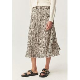 TATUUM Plisseerock in Creme/ Schwarz - 44% | Gr&ouml;&szlig;e XL | Damenroecke