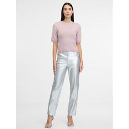ORSAY Kunstlederhose in Silber - 57% | Gr&ouml;&szlig;e 34 | Damenhosen