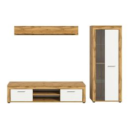 M&ouml;bel Kraft Wohnwand holzfarben Ma&szlig;e (cm): B: 235 H: 159 T: 35.0 &raquo; M&ouml;bel Kraft