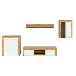 M&ouml;bel Kraft Wohnwand holzfarben Ma&szlig;e (cm): B: 330 H: 169 T: 35.0 &raquo; M&ouml;bel Kraft