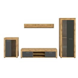 M&ouml;bel Kraft Wohnwand Jam holzfarben Ma&szlig;e (cm): B: 310 H: 169 T: 35.0 &raquo; M&ouml;bel Kraft
