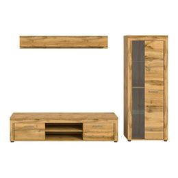 M&ouml;bel Kraft Wohnwand holzfarben Ma&szlig;e (cm): B: 235 H: 159 T: 35.0 &raquo; M&ouml;bel Kraft