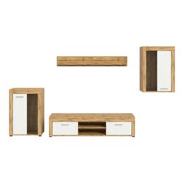 M&ouml;bel Kraft Wohnwand holzfarben Ma&szlig;e (cm): B: 310 H: 169 T: 35.0 &raquo; M&ouml;bel Kraft