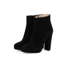 Evita CRISTINA women's ankle boots - black suede - 34