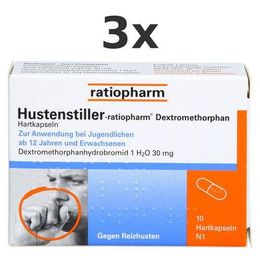 ratiopharm Kapseln bei trockenem Husten (3x 10St) 30 St