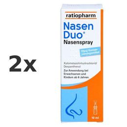 ratiopharm NasenDuo Nasenspray Doppelpackung (2x 10ml) 20 ml