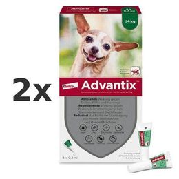2x Advantix Spot-on f&uuml;r den Hund bis 4kg 4 St