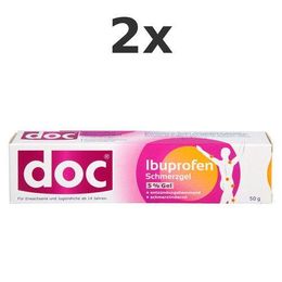 HERMES Arzneimittel 2x Doc Ibuprofen Schmerzgel 5% 50 g