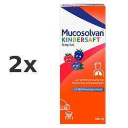 2x Mucosolvan Kindersaft 30 mg/5 ml 100 ml