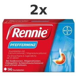 BAYER 2x Rennie Kautabletten 96 St