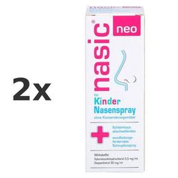 MCM KLOSTERFRAU Vertr. GmbH 2x Nasic neo f&uuml;r Kinder Nasenspray 10 ml